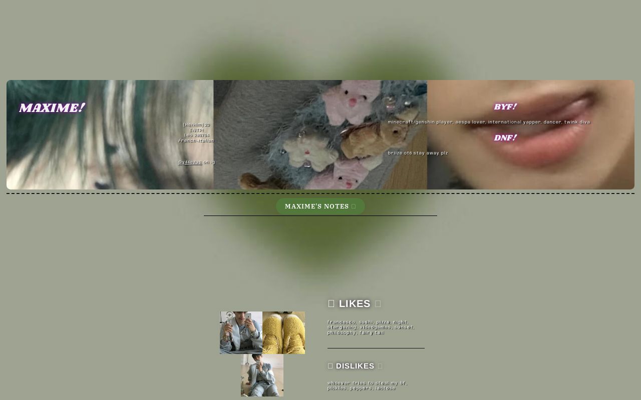 il mio ragazzo mi ha fatto il carrd lo amo